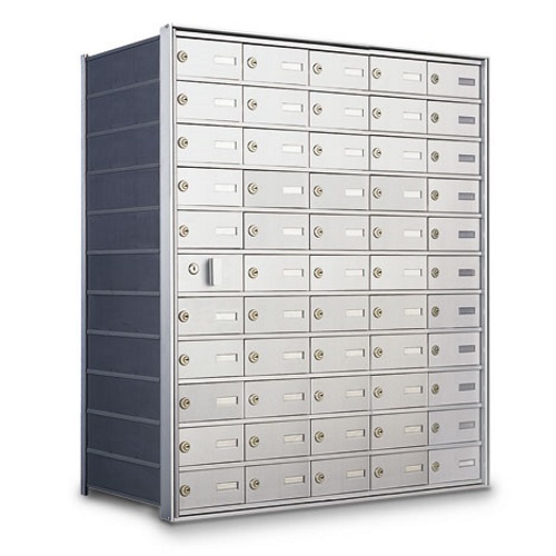 Front Loading 54-Door Horizontal Private Mailbox - CADdetails