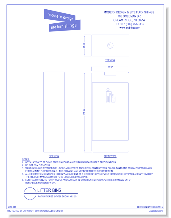 Radium Series ( Model Shown KR120 ) - CADdetails