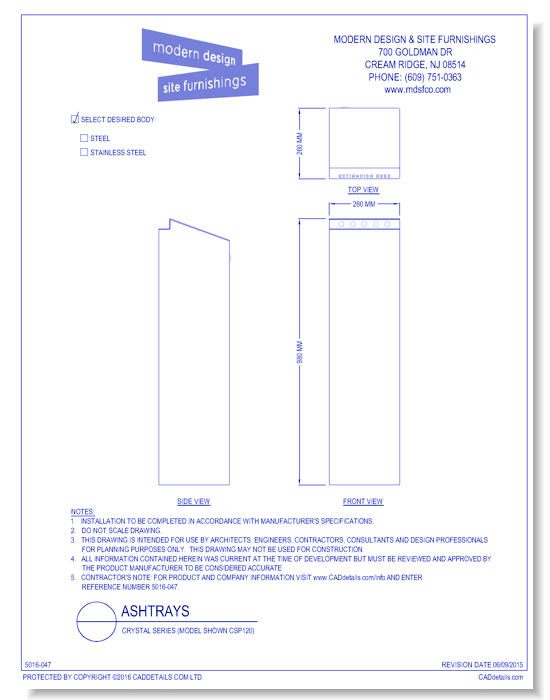 Crystal Series ( Model Shown CSP120 ) - CADdetails