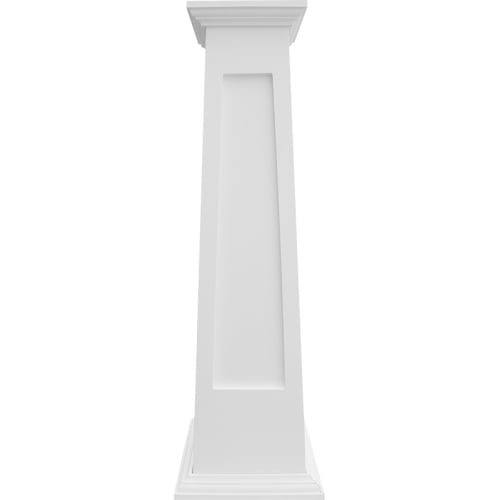 RoyalWrap™ Square PVC Non-Tapered Recessed Panel Column - CADdetails