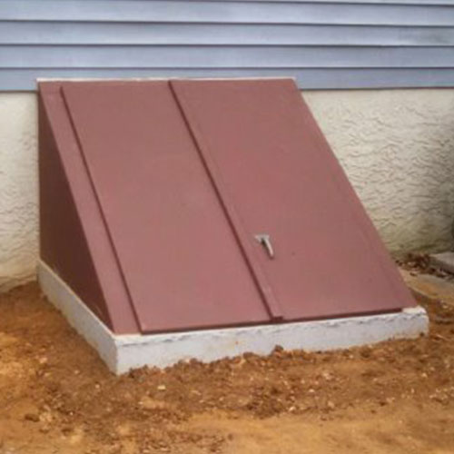 Angled Cellar Doors - PrivacyLink® - CADdetails