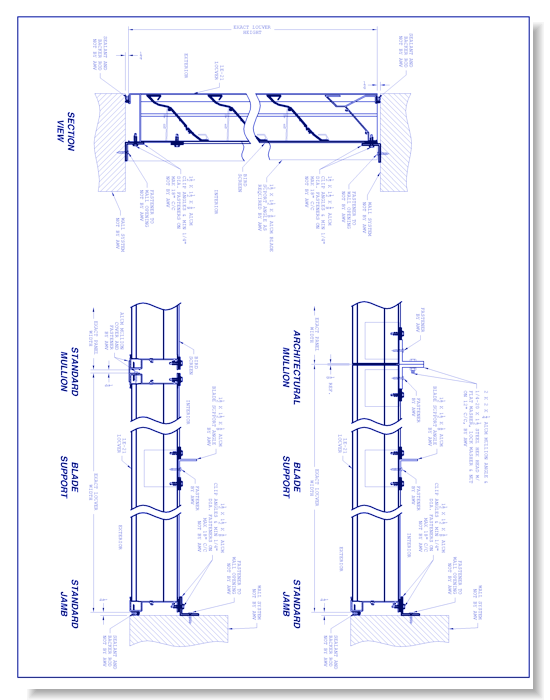 Fixed Drainable Louver: LE-21 - AWV - CADdetails