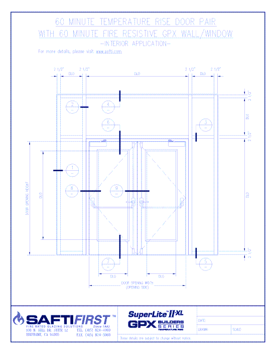 GPX Builders Series: 60 Minute Temperature Rise Door Pair with 60 ...