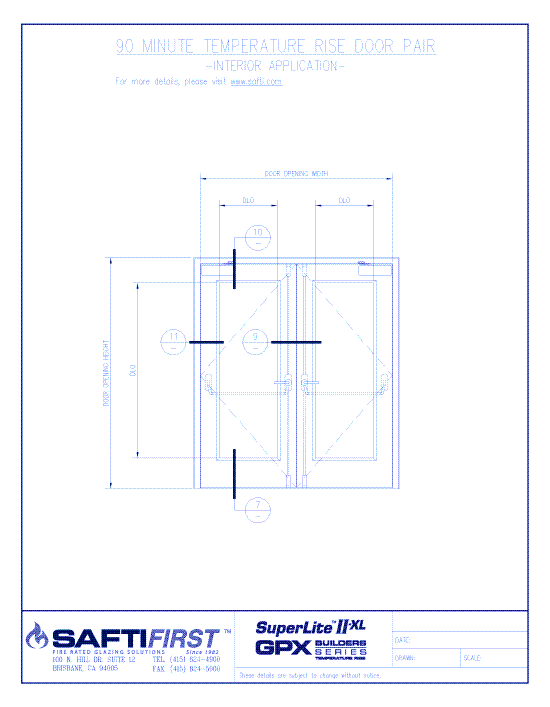 GPX Builders Series: 90 Minute Temperature Rise Door Pair – Interior ...