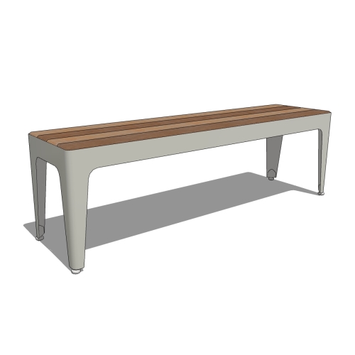 MIX2960T - Mixx 5' Thermory Flat Bench - ANOVA - CADdetails