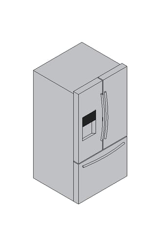 Residential Refrigerators | CADdetails