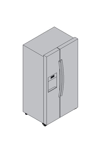 Residential Refrigerators | CADdetails