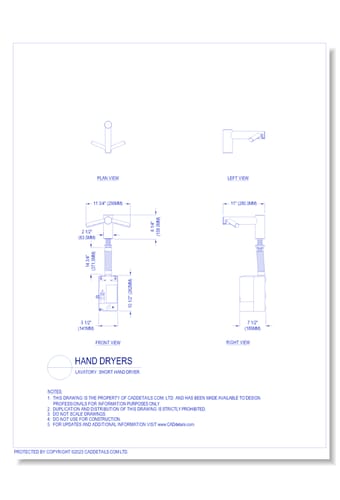 Hand Dryers - CADdetails - CADdetails