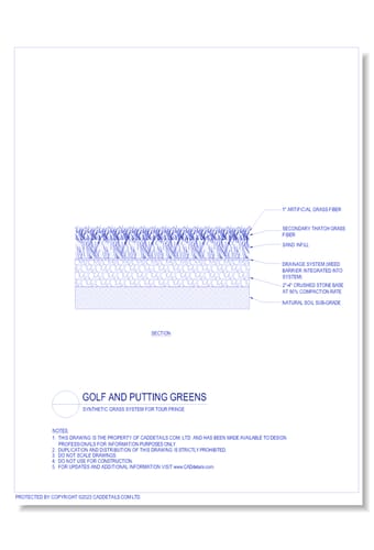 Golf and Putting Greens Applications - CADdetails - CADdetails