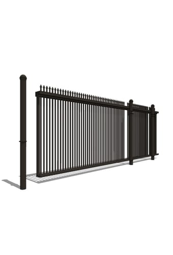 Free Revit BIM Models | Cantilever Sliding Gates | Ommiclass