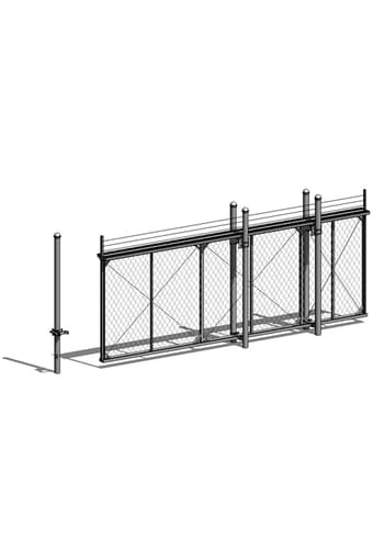 Free Revit BIM Models | Cantilever Sliding Gates | Ommiclass