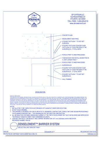 Gypsum Sheathing | CADdetails