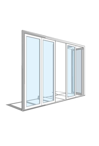 Free Revit BIM Models | Folding Glass Wall Systems | Ommiclass