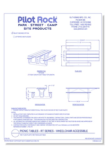 Picnic Table | CADdetails