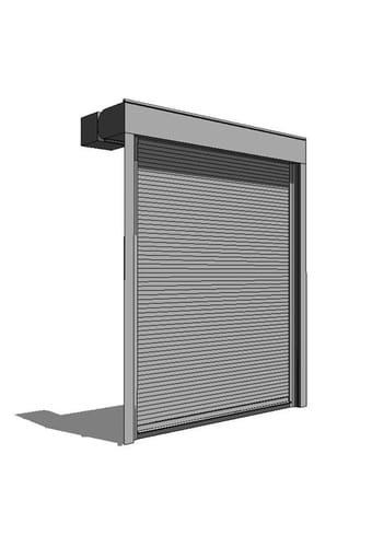 Free Revit BIM Models | Roller Shutter Overhead Metal Doors | Ommiclass