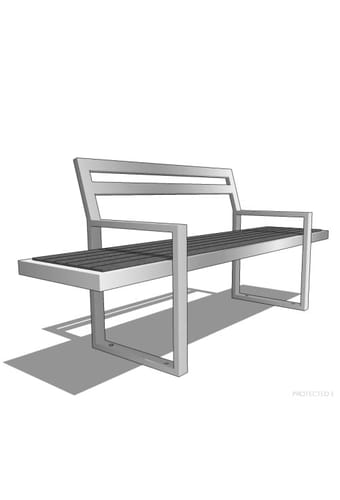Free Revit BIM Models | Exterior Benches | Ommiclass
