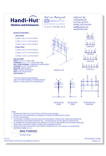 Bicycle Racks and Shelters | CADdetails