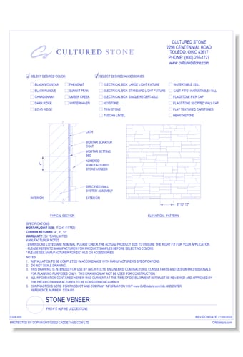 Cultured Stone CAD, BIM and SPECS - CADdetails