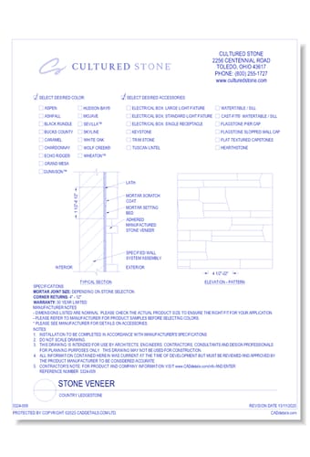 Cultured Stone CAD, BIM and SPECS - CADdetails