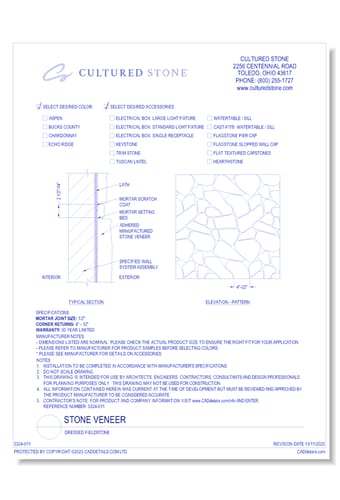 Cultured Stone CAD, BIM and SPECS - CADdetails