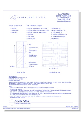 Cultured Stone CAD, BIM and SPECS - CADdetails