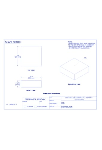 Crestline Series Pavers - The Belden Brick Company - CADdetails