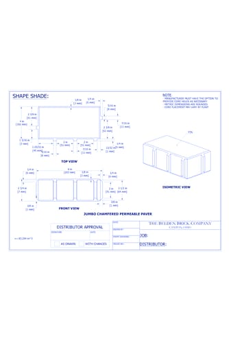 Permeable Series Pavers - The Belden Brick Company - CADdetails