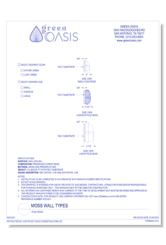 Moss Walls - CADdetails - CADdetails