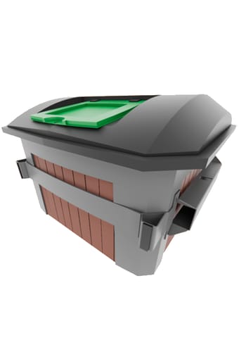 Free Revit BIM Models | Recycling Bins | Ommiclass