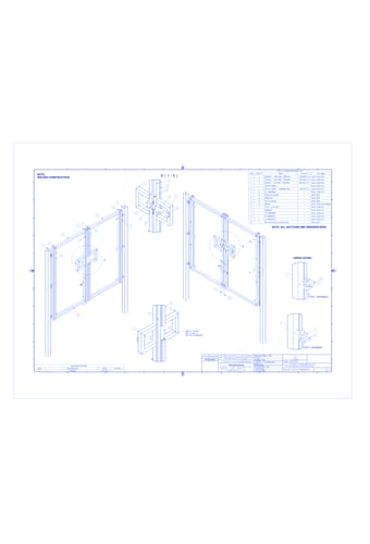 access control gate dwg