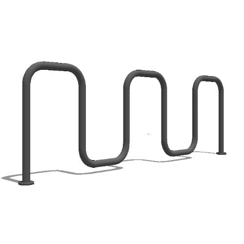 SBR Series Bike Rack - Huntco Site Furnishings - CADdetails