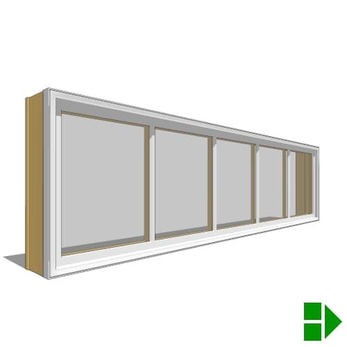 Lifestyle Dual-Pane Series In-Swing Window, Double, Transom Units ...