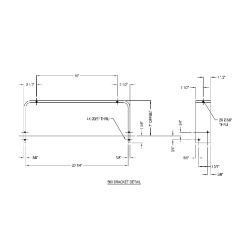 Bracket Detail - Alaco Ladder Co. - CADdetails