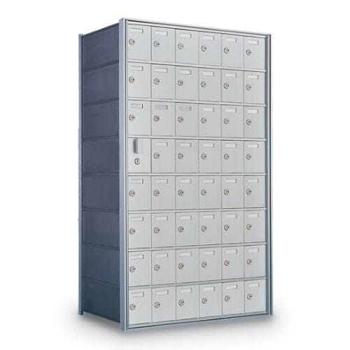 47-Door Front-Loading Private Horizontal Mailbox - CADdetails