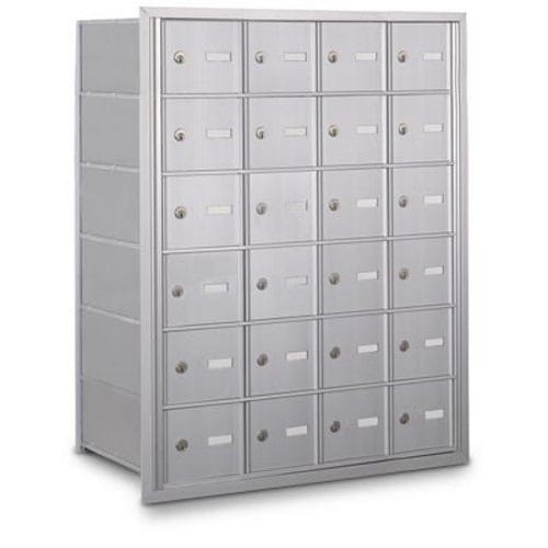 Rear Loading 24-Door Horizontal Mailbox - CADdetails