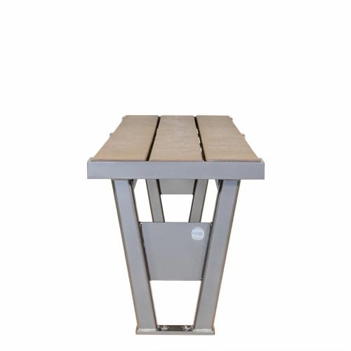 Vincent Straight Bench - Wishbone Site Furnishings - CADdetails