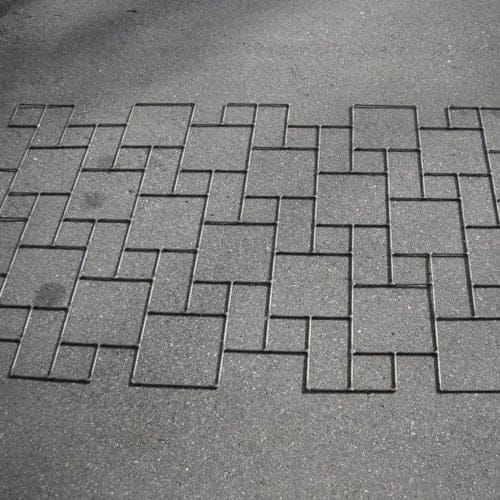 Stamped Asphalt: Hampton Tile - Pattern Paving Products - CADdetails