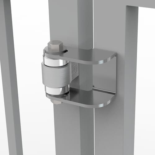 Face Mount Weld-On Gate Hinge - CADdetails