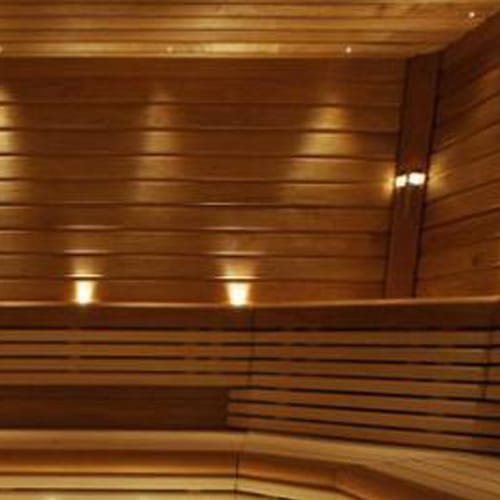 Sauna Benches - TimberTech Decking - CADdetails