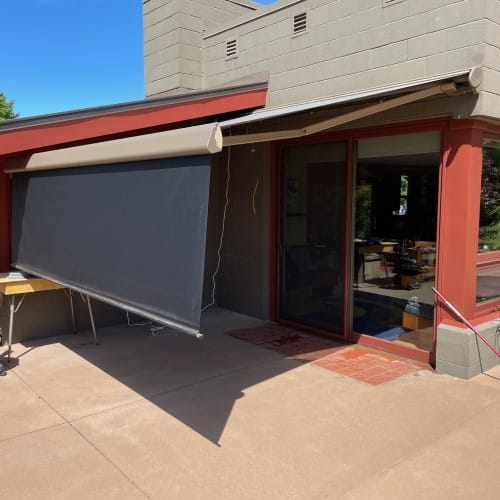 Retractable Fabric Awning - G&J Awnings - CADdetails